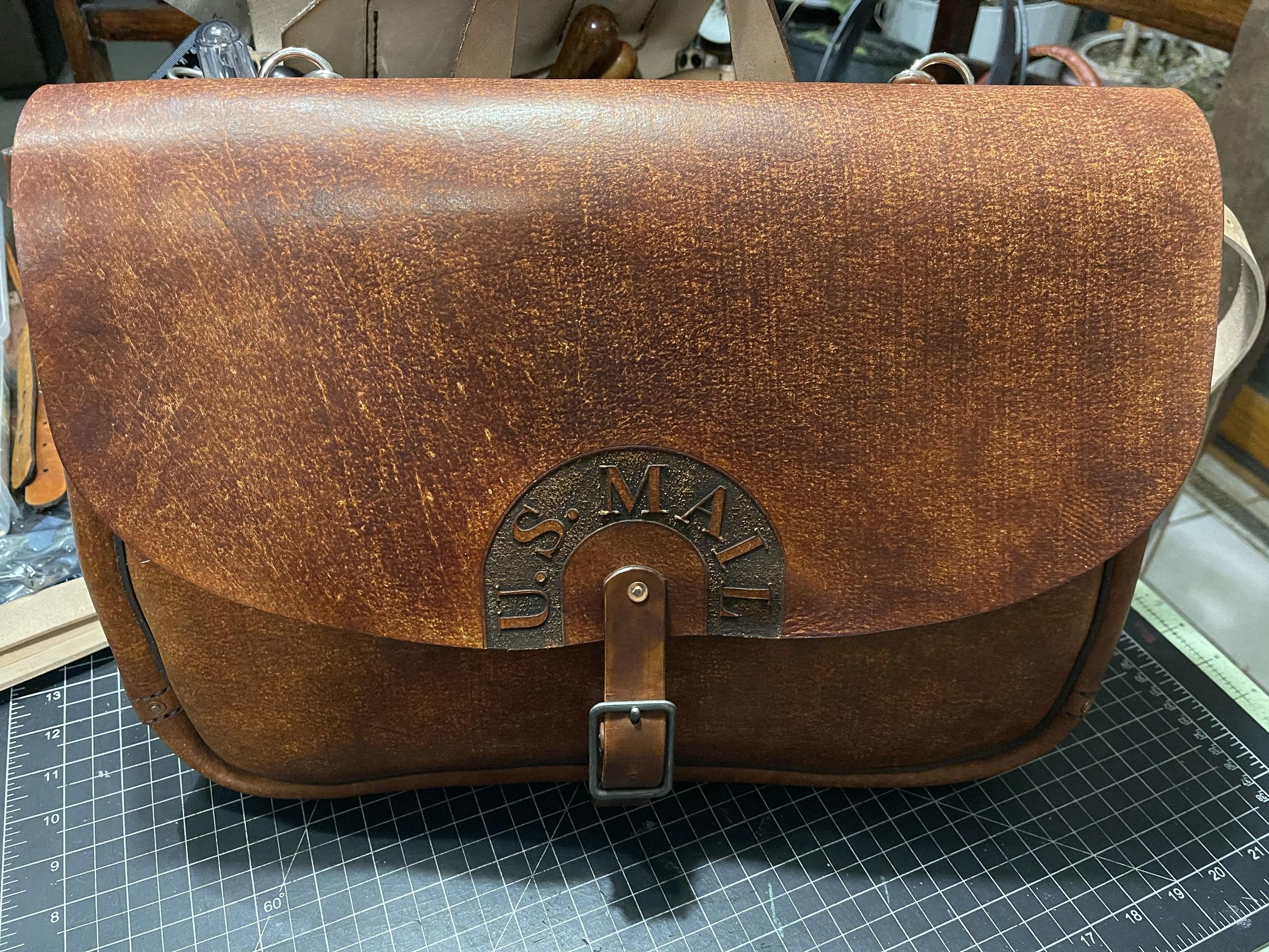 Vintage Laser-Cut Leather US Mail Bag : 11 Steps (with Pictures ...
