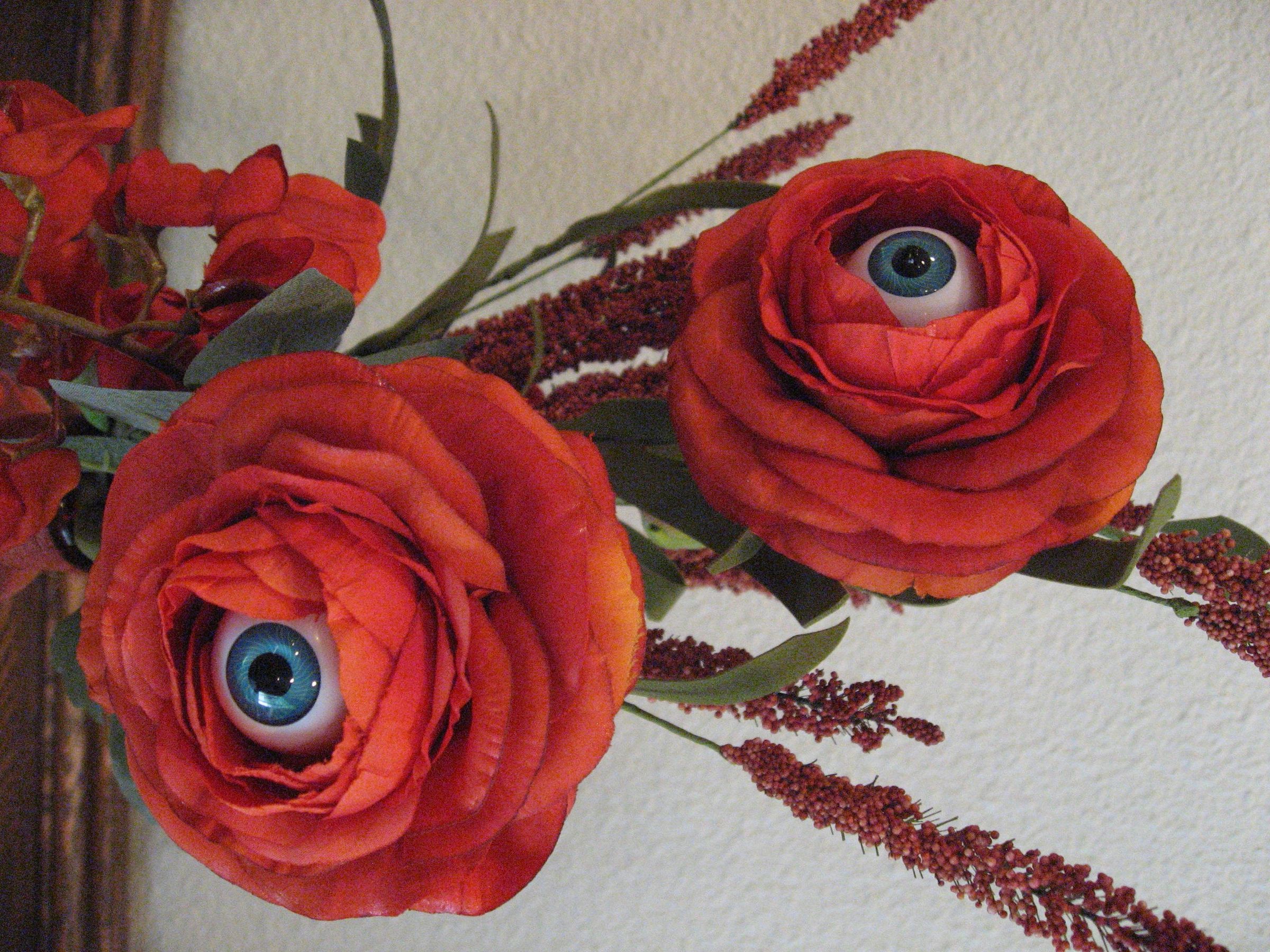 Make Your Own Creepy Eyeball Flower Arrangement : 3 Steps (with ...