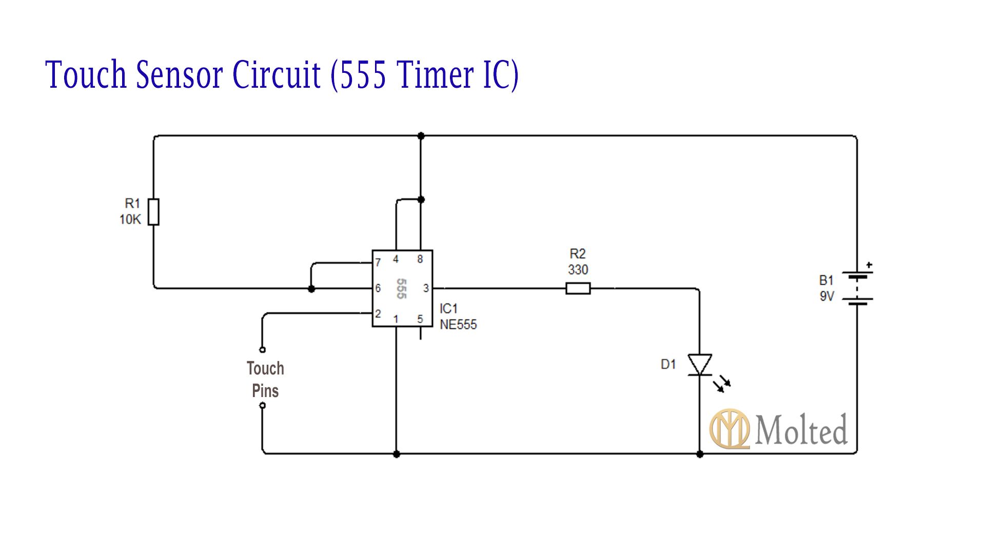 Three Touch Sensor Circuits + Touch Timer Circuit : 4 Steps - Instructables