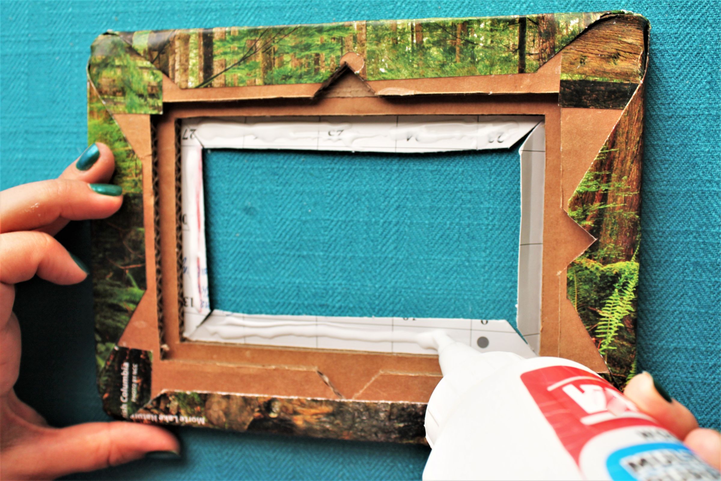 DIY PICTURE FRAME From Cardboard and Decorative Materials : 14 Steps ...