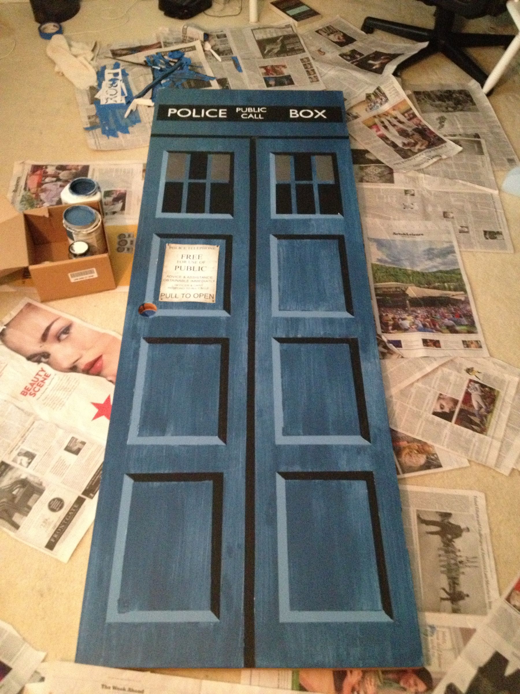 Make Your Own Tardis Door : 9 Steps (with Pictures) - Instructables
