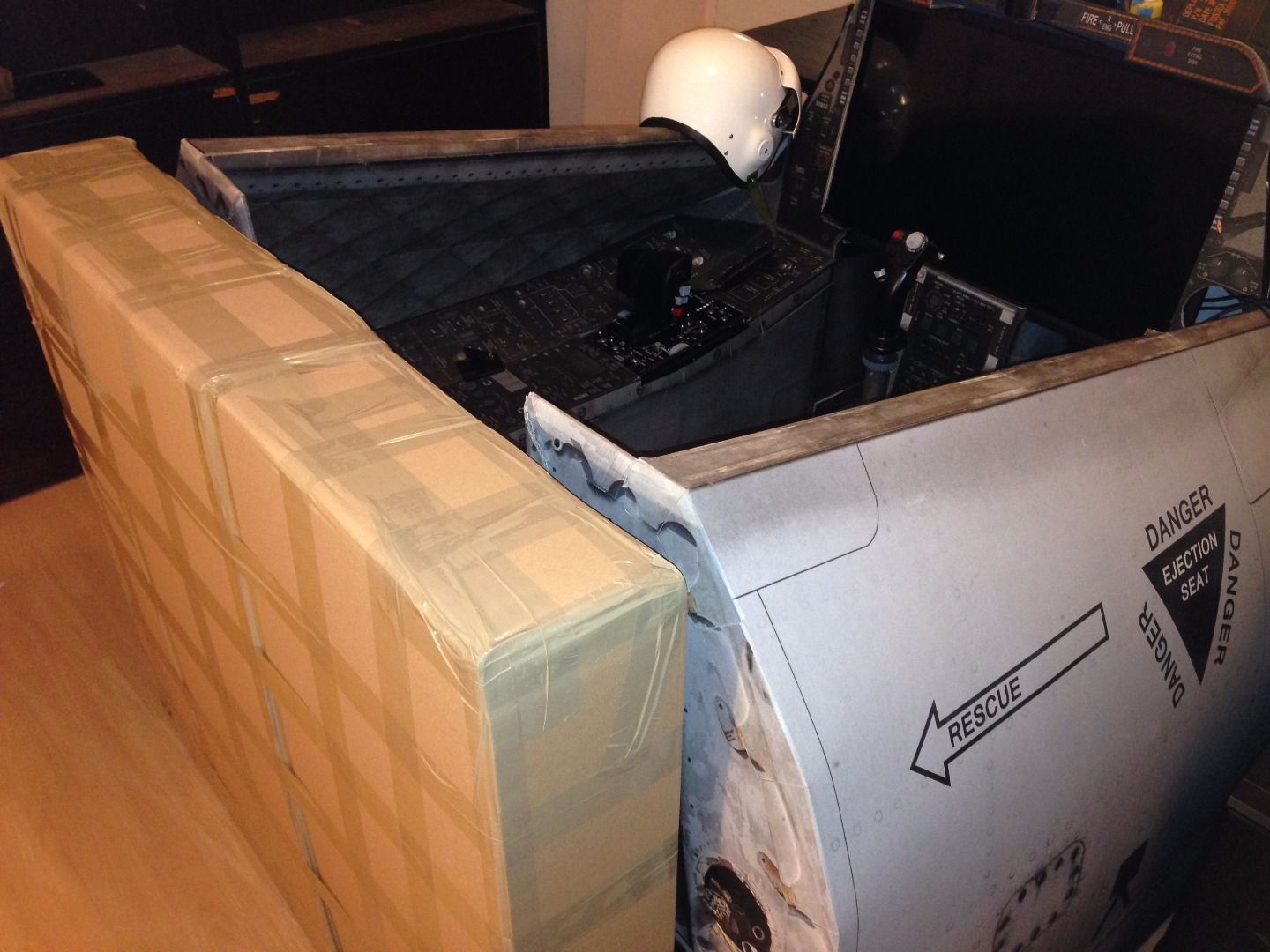 A-10 Jet Aircraft Cardboard Cockpit Replica : 5 Steps (with Pictures ...