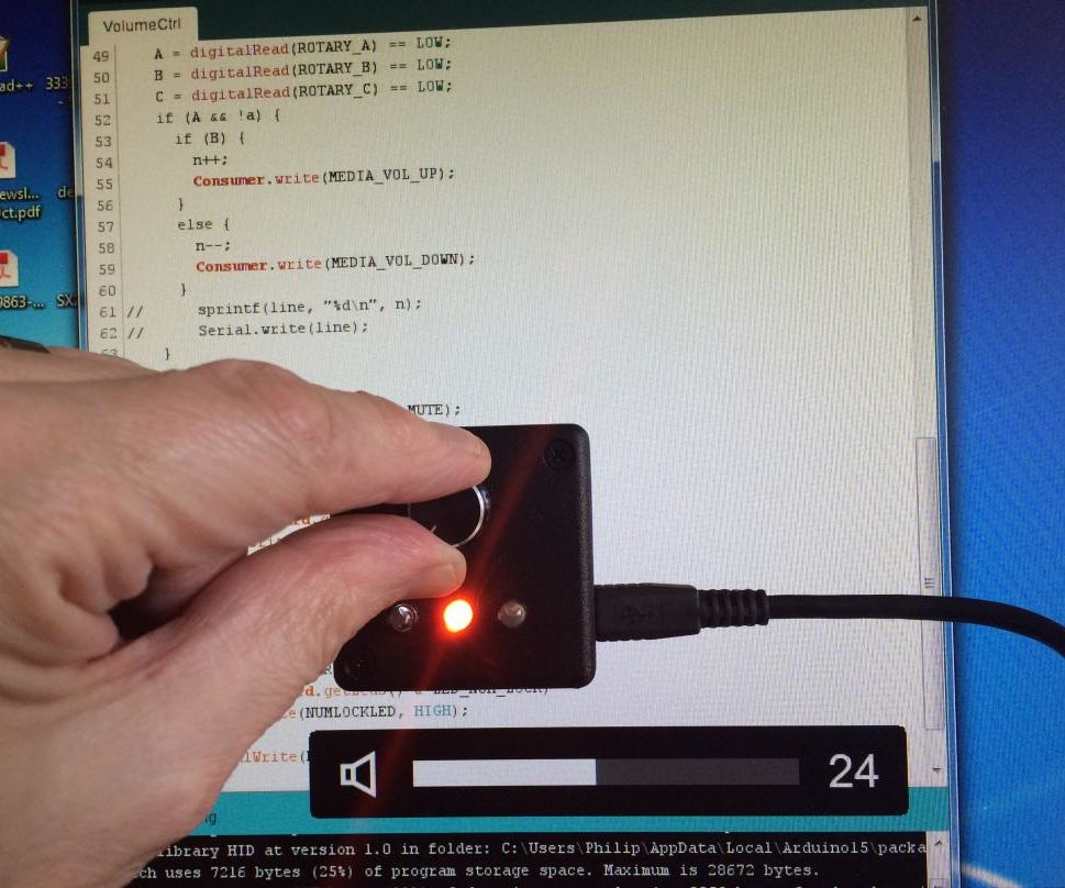 USB Volume Control and Caps Lock LED - Simple, Cheap, Extensible : 8 ...