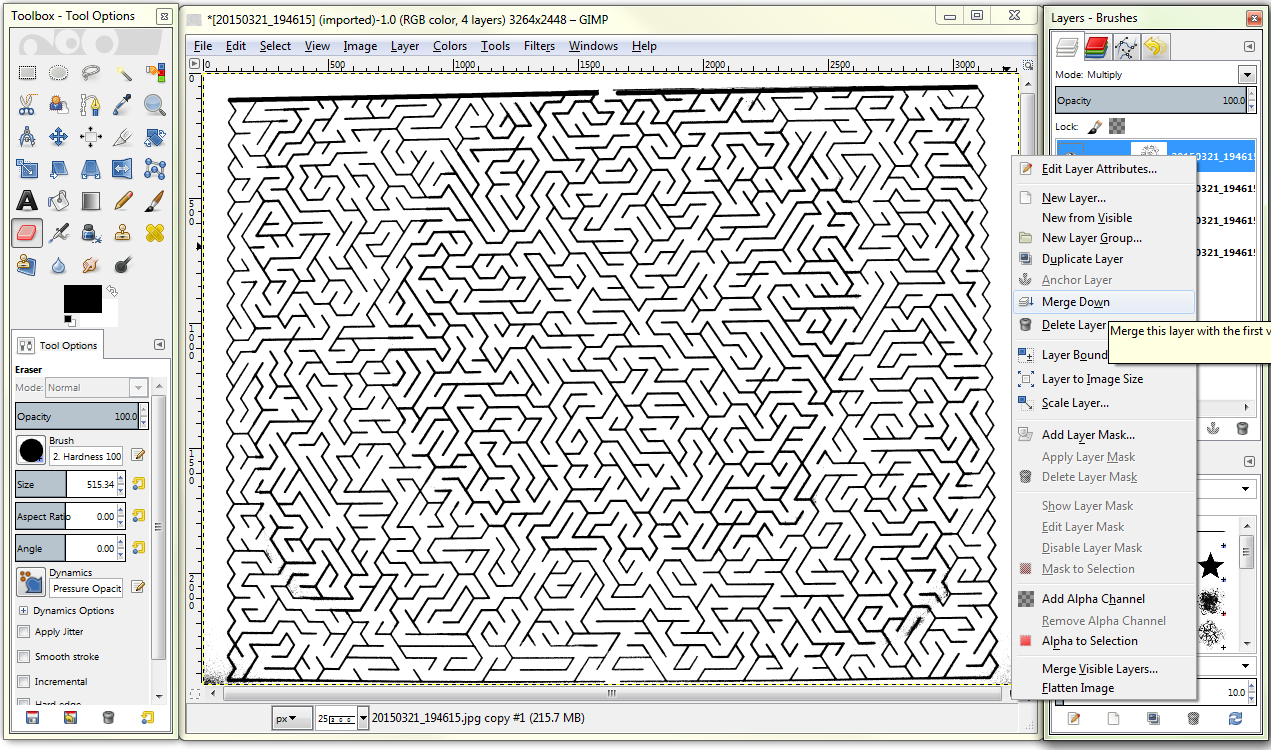 Solving Maze Using Photoshop, Gimp, Paint or Any Other Software : 5 ...