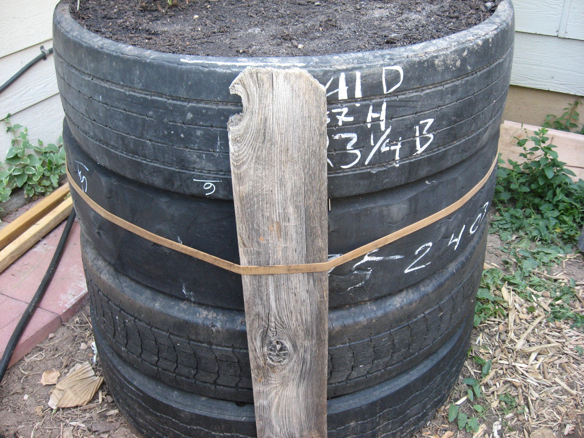 Build a Raised Bed Garden From Tires : 9 Steps (with Pictures ...
