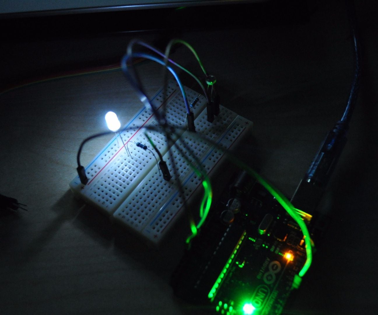Arduino Photoresistor Led On Off 4 Steps Instructables