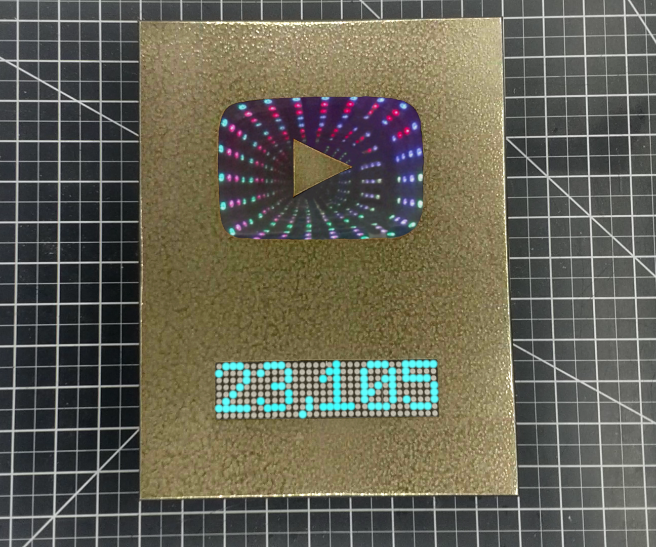 Make a Bronze / Infinity YouTube Play Button / Subscriber Counter : 17 ...