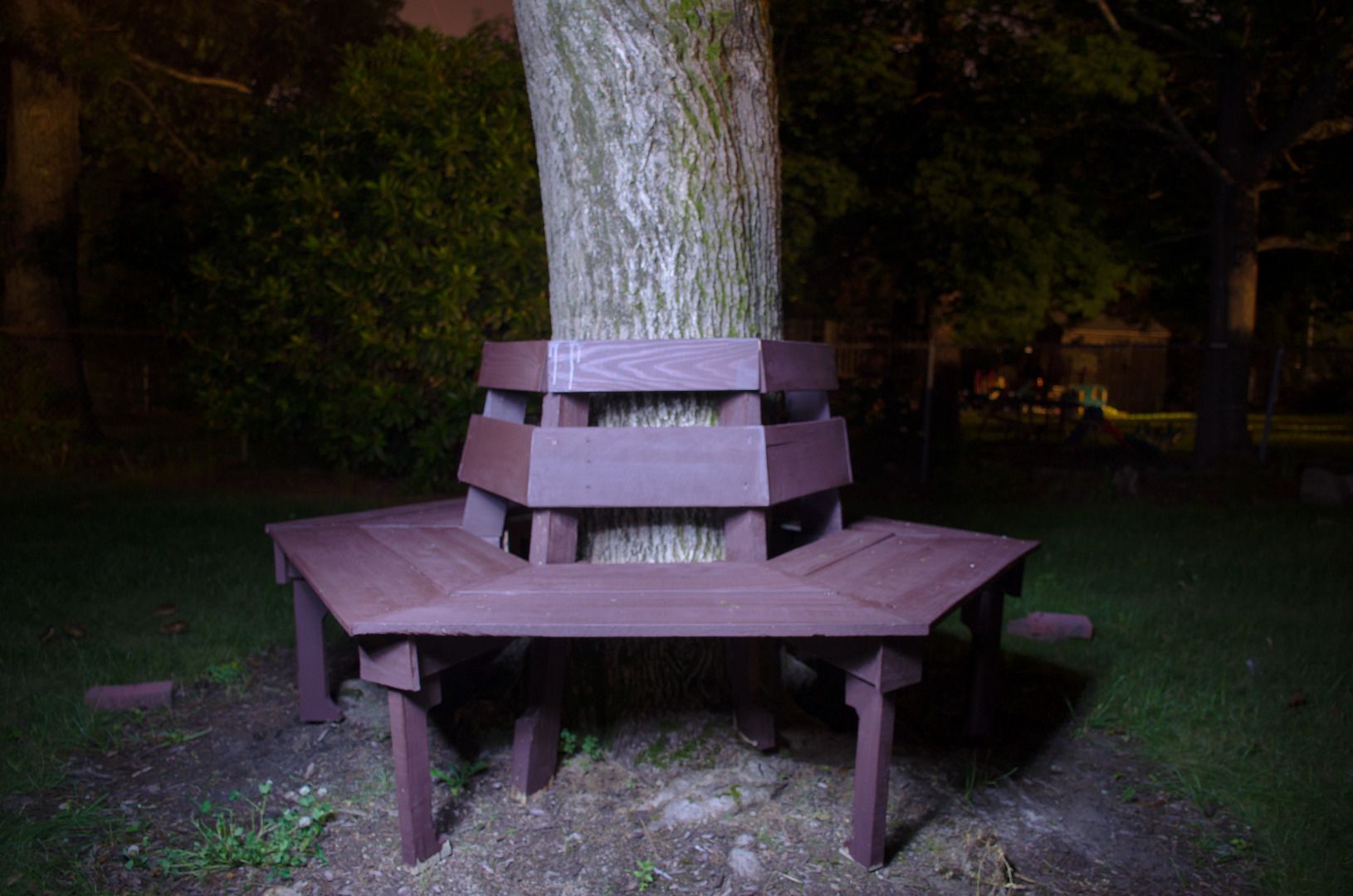 DIY Hexagonal Tree Bench From Wood Pallets - 100% Pallet Wood : 12 ...
