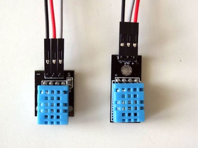 Remote Wi-Fi DHT11 Temperature and Humidity I2C 2 X 16 LCD Display With ...