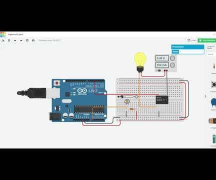 Arduino Light Intensity Lamp on TINKERCAD : 5 Steps - Instructables