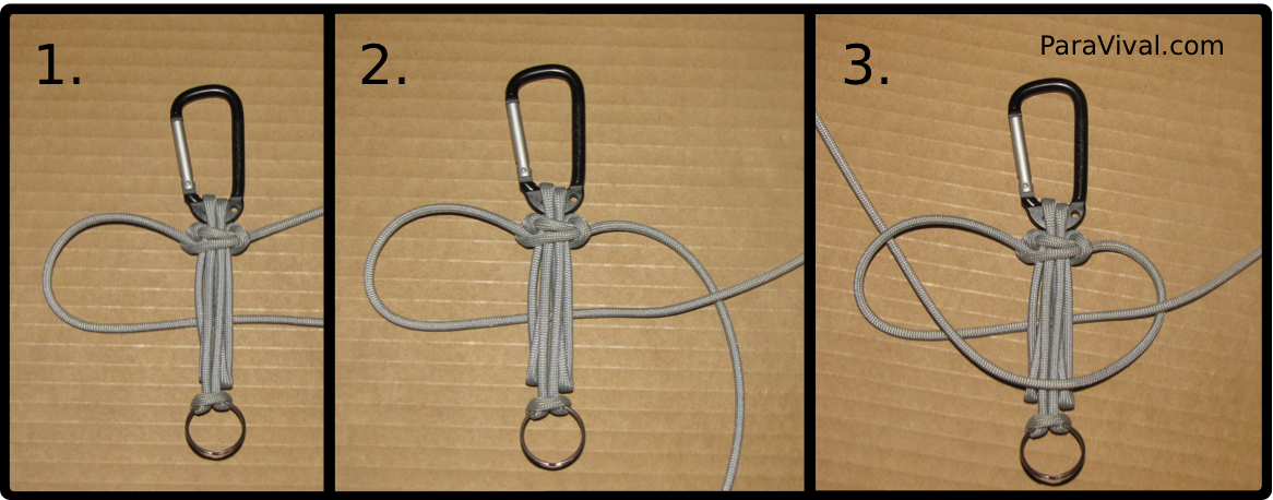 Paracord Keychain, Survival Keychain With Carabiner : 12 Steps (with ...