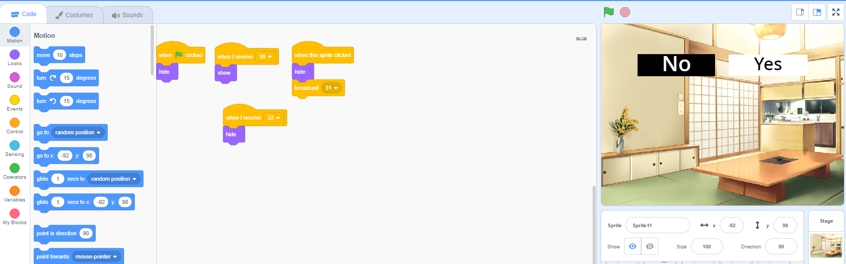 Story Interactive (Scratch Game) : 8 Steps - Instructables