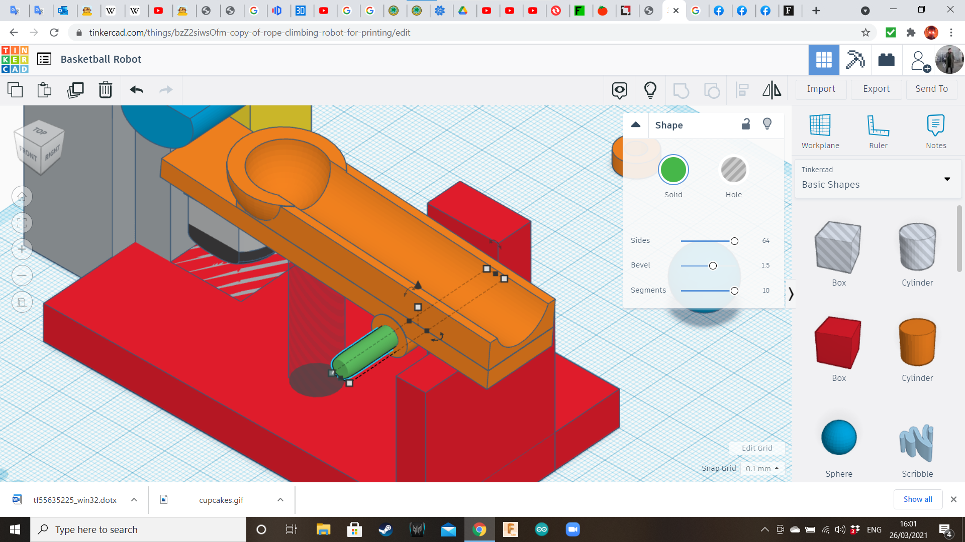 Tinkercad Robotics for School: Basketball Machine! : 16 Steps (with ...