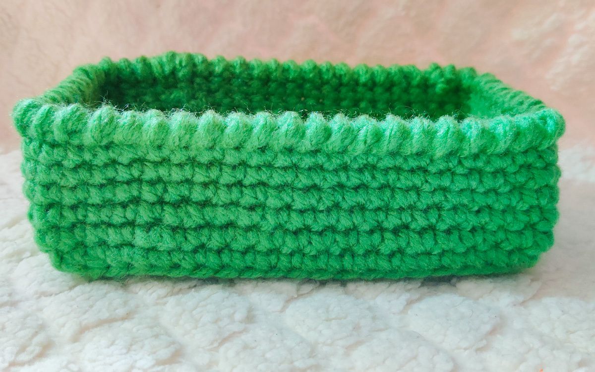Make Your Own Rectangle Crochet Basket : 9 Steps (with Pictures ...