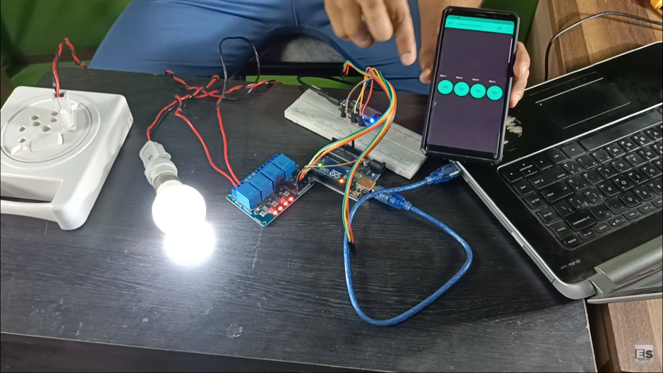 Easy Home Automation Using NodeMCU ESP8266 and GOOGLE Assistant : 6 ...