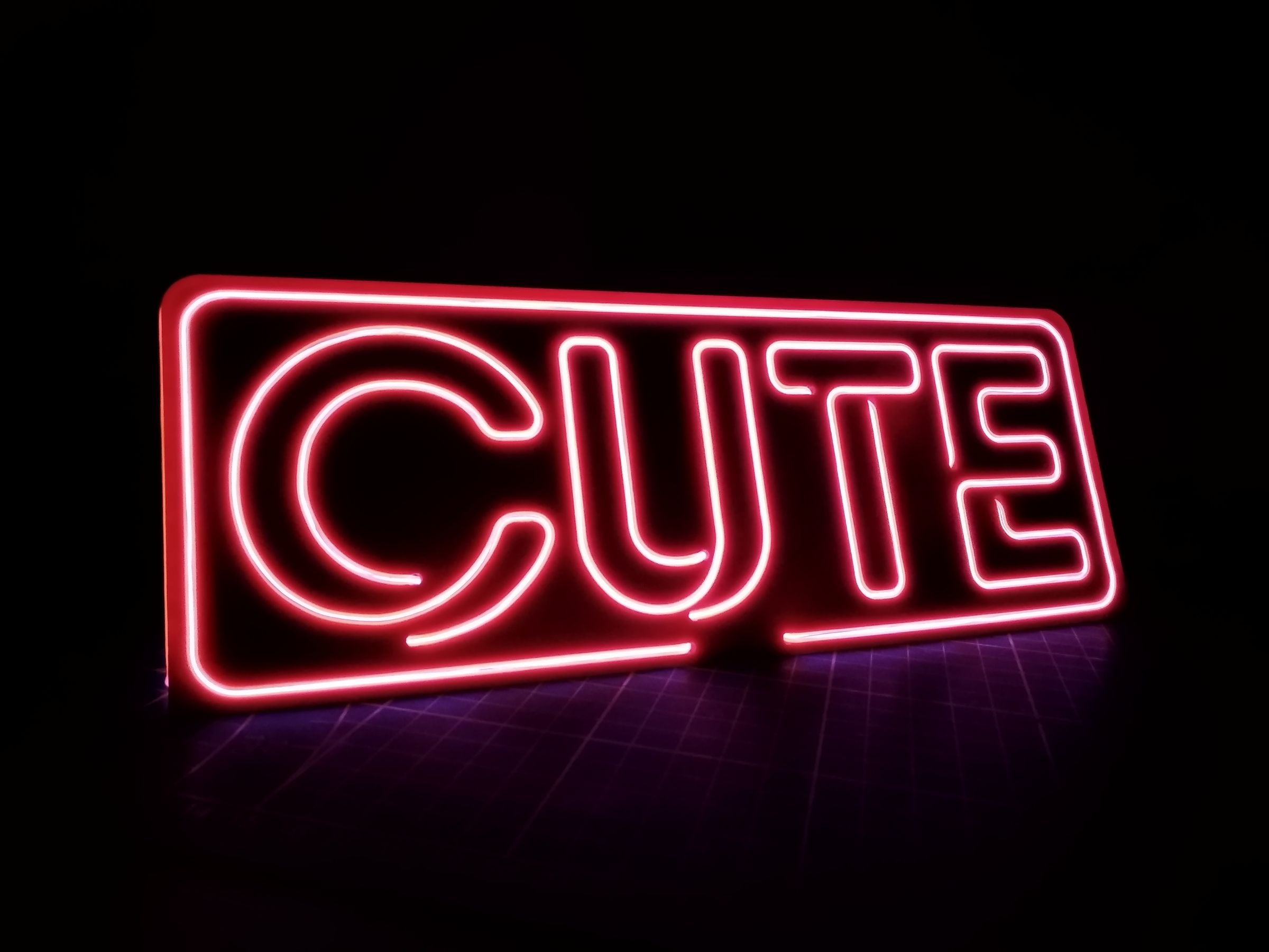 Neon Sign 3D Printable "CUTE" / "BEER" : 4 Steps (with Pictures ...
