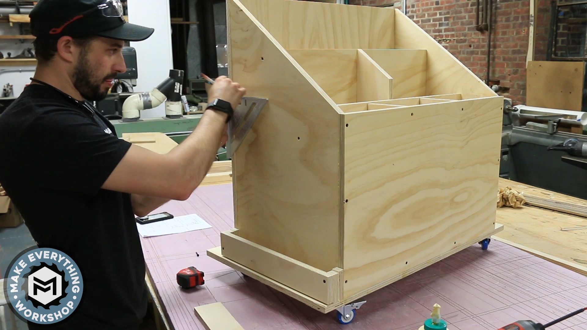 Scrap Cart From a Single Plywood Sheet (w/ Plans!) : 10 Steps (with ...