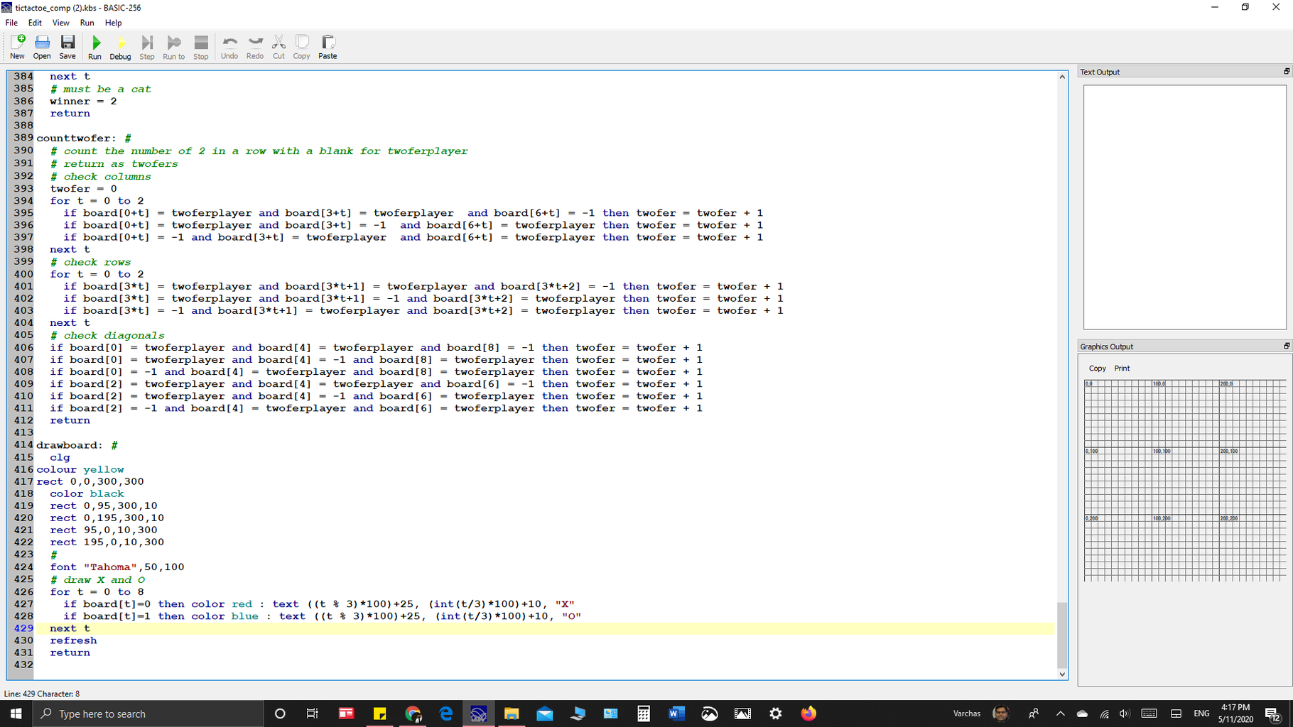 Creating Tic Tac Toe in BASIC256 - Instructables Creating Tic Tac Toe in BASIC256 - Instructables