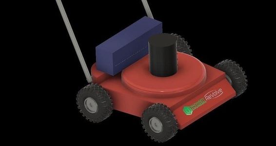 The Revolve Electric Lawn Mower - Made From Recycled Components! : 12 ...