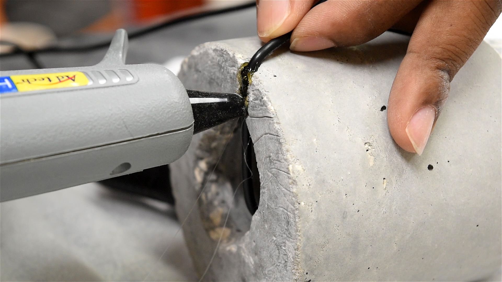 DIY Concrete Lamp - LED String Light : 9 Steps (with Pictures ...