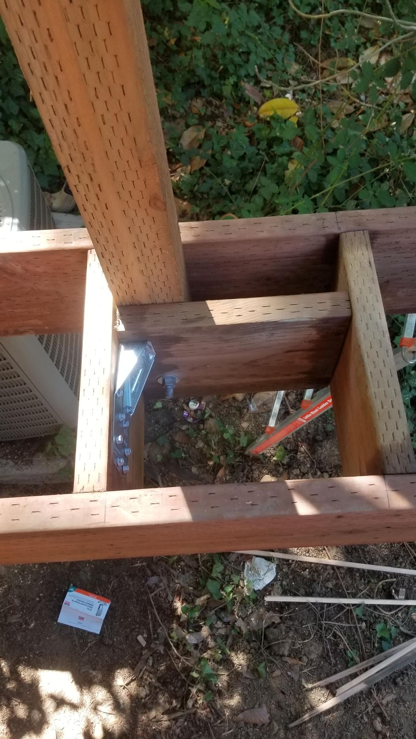 How to Attach Railing Posts to a Deck Frame : 10 Steps (with Pictures ...