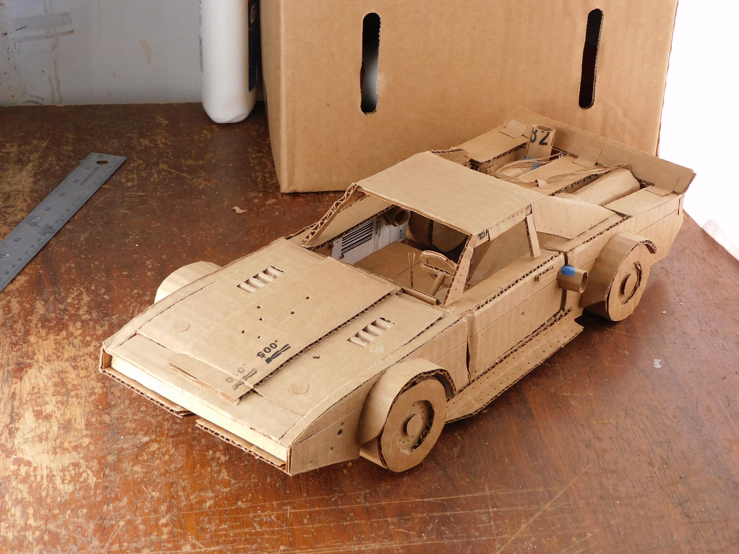 How to Make a Cardboard Replica "Dom's Ice Charger" : 11 Steps (with ...