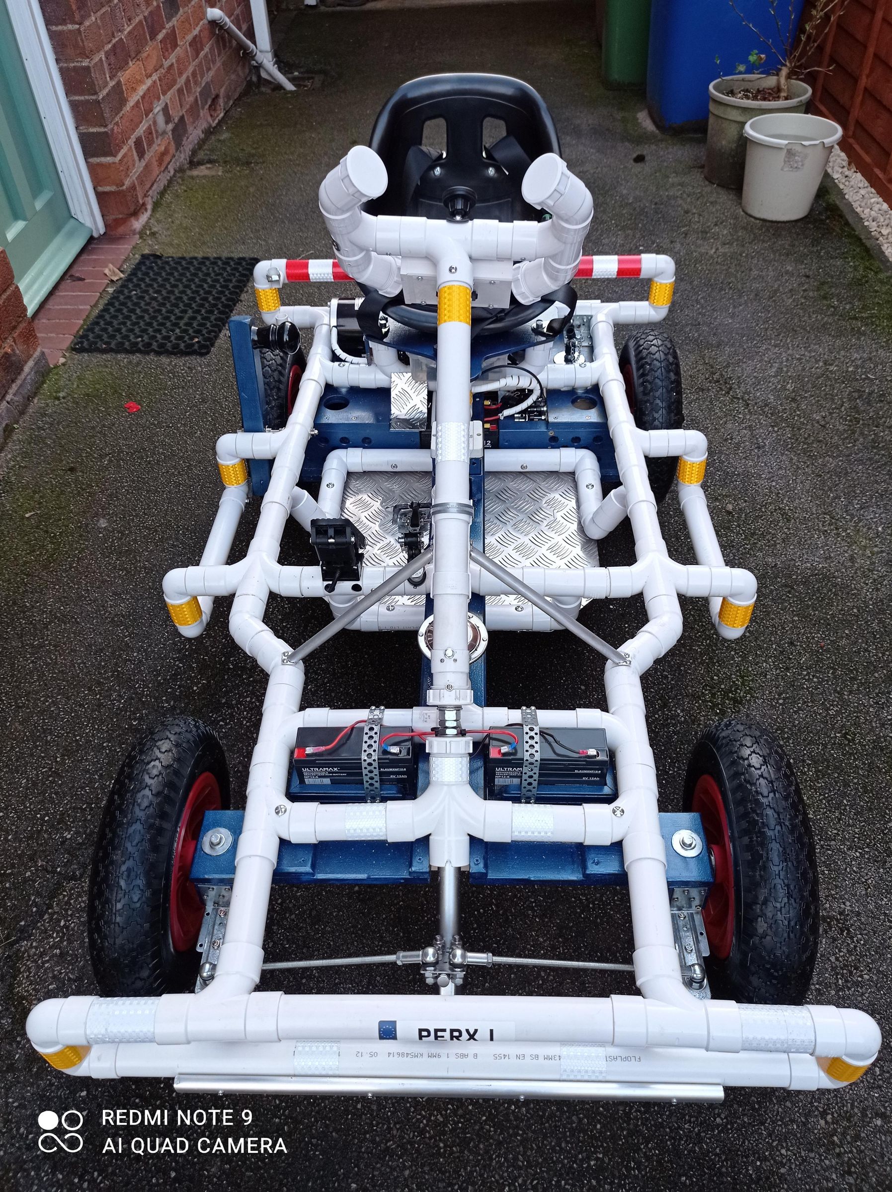How to Make a Go Kart / Electric Car Using PVC Pipe at Home : 7 Steps ...