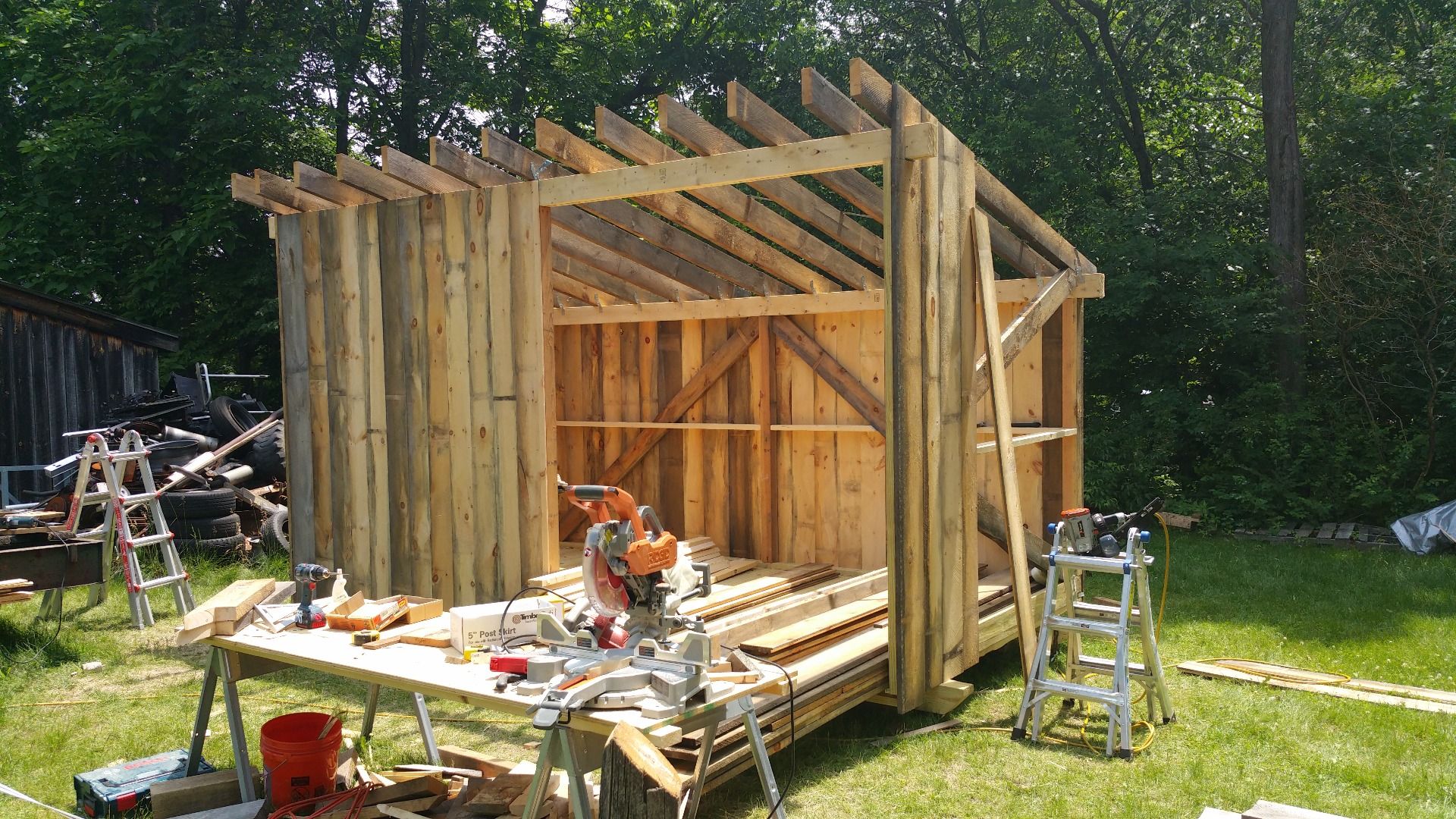 Build a Portable Rough-Sawn Shed : 15 Steps (with Pictures) - Instructables