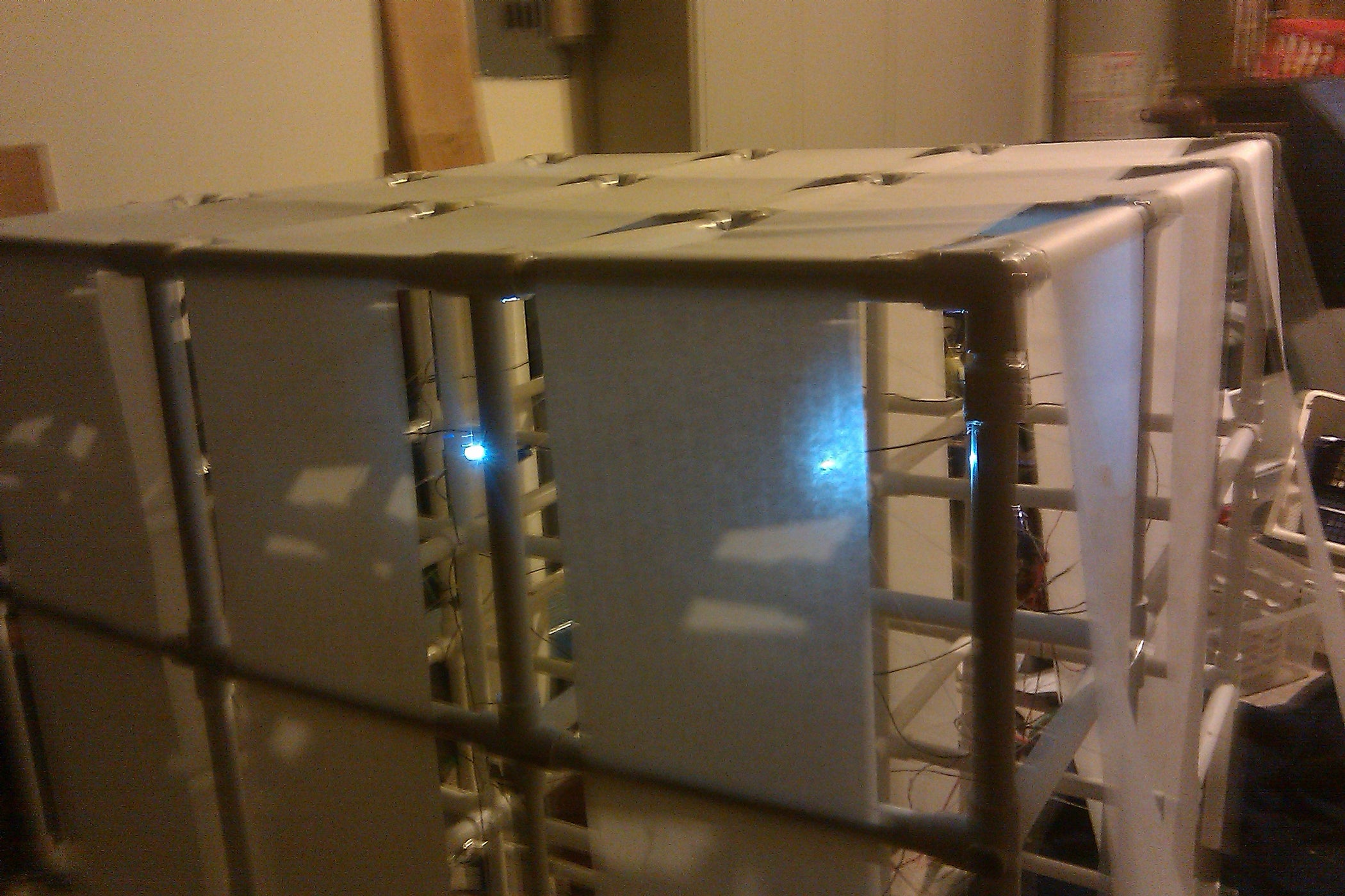 3x3x3 Led Pvc Light Cube 13 Steps Instructables