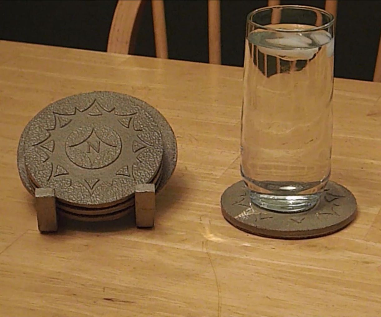 Casting Coasters With Laser Cuts and Sand Blaster : 7 Steps (with ...