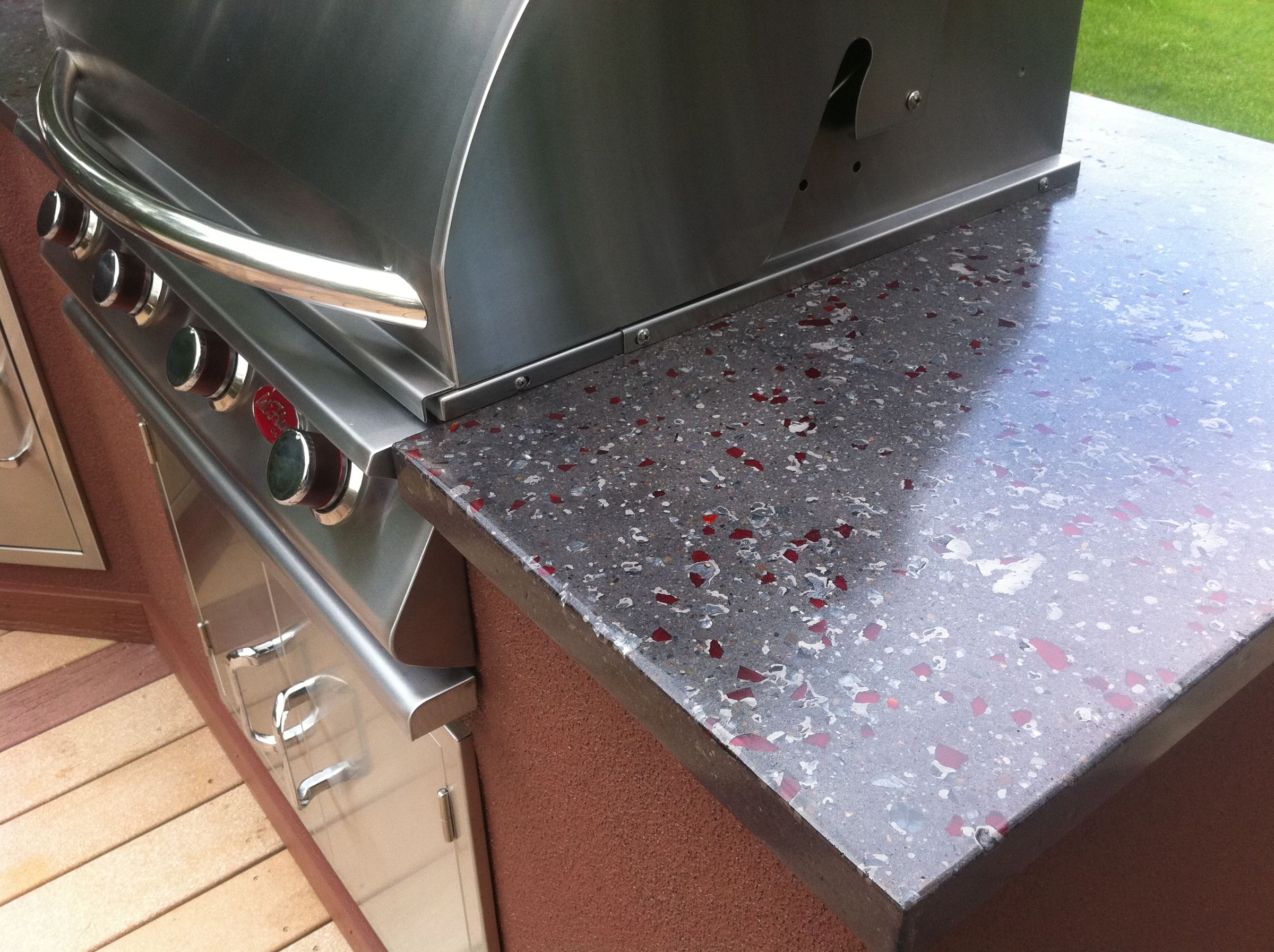 Outdoor Kitchen With Concrete Countertops : 8 Steps (with Pictures ...