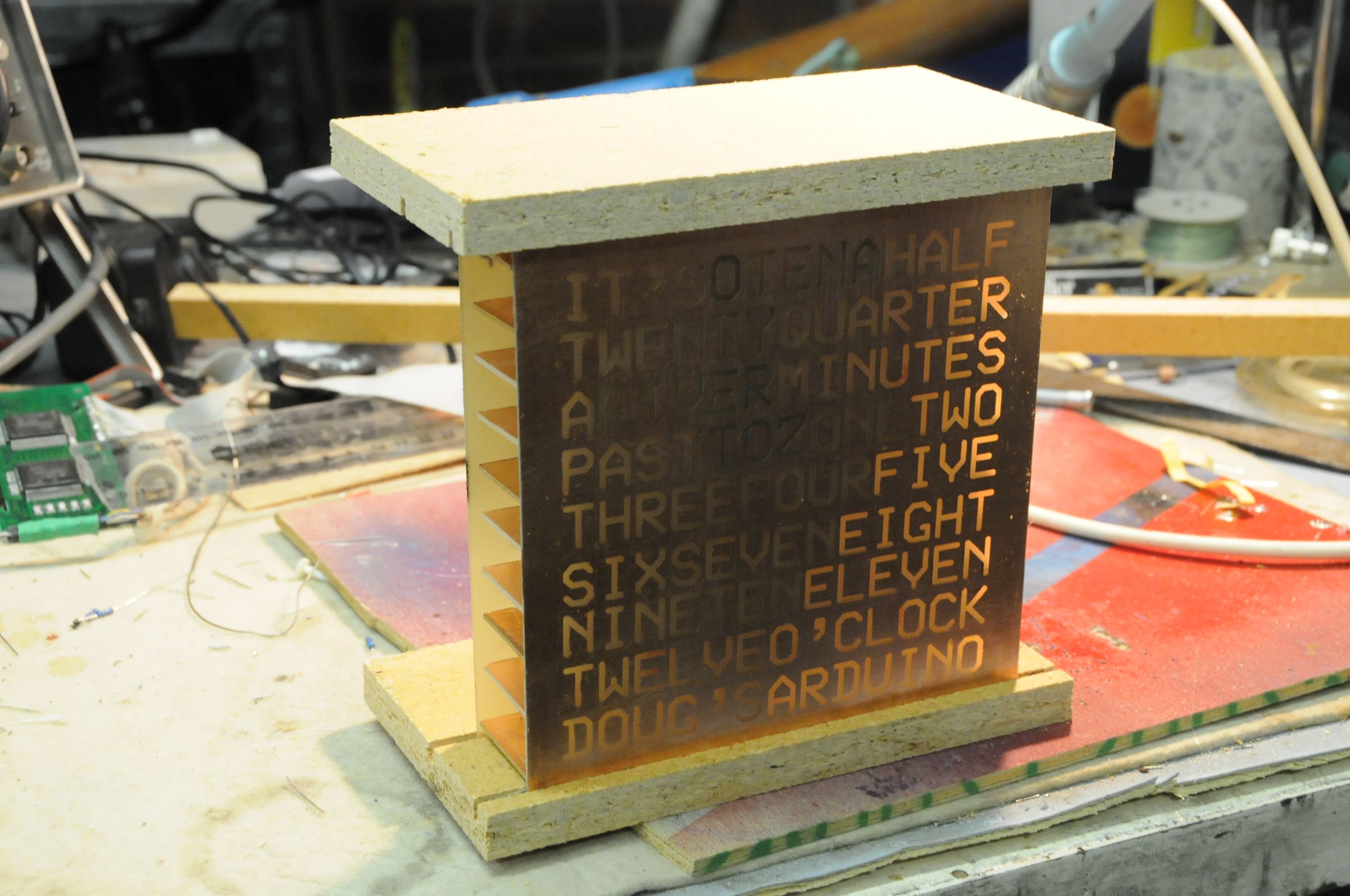The Word Clock - Arduino Version : 11 Steps (with Pictures) - Instructables