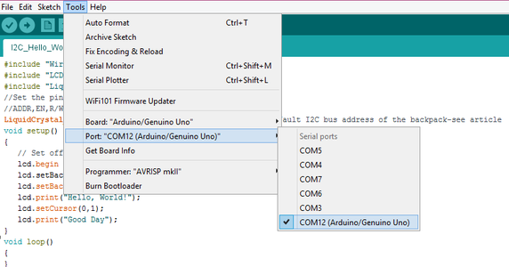 How to Use I2C Serial LCD 20X4 (Yellow Backlight) : 6 Steps (with ...