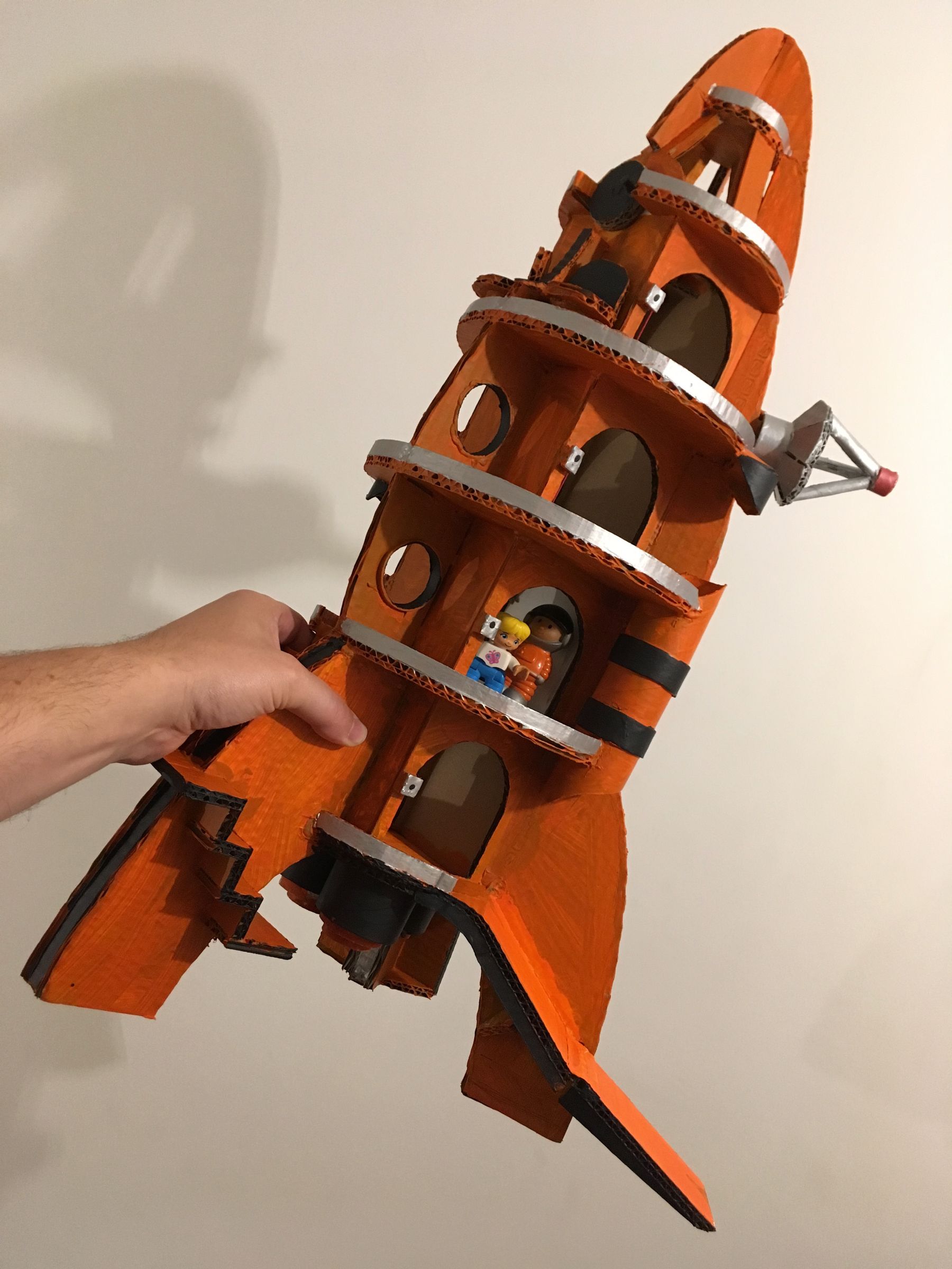 Rocket Playset - Made From Used Cardboard Boxes : 21 Steps (with ...