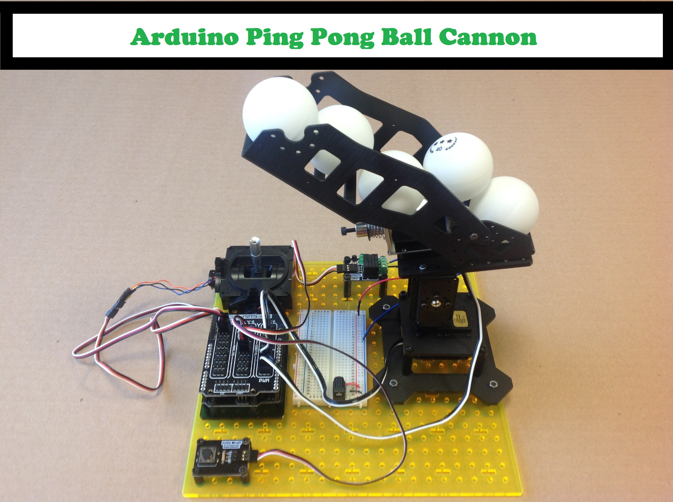 Arduino Ping Pong Ball Cannon : 5 Steps (with Pictures) - Instructables