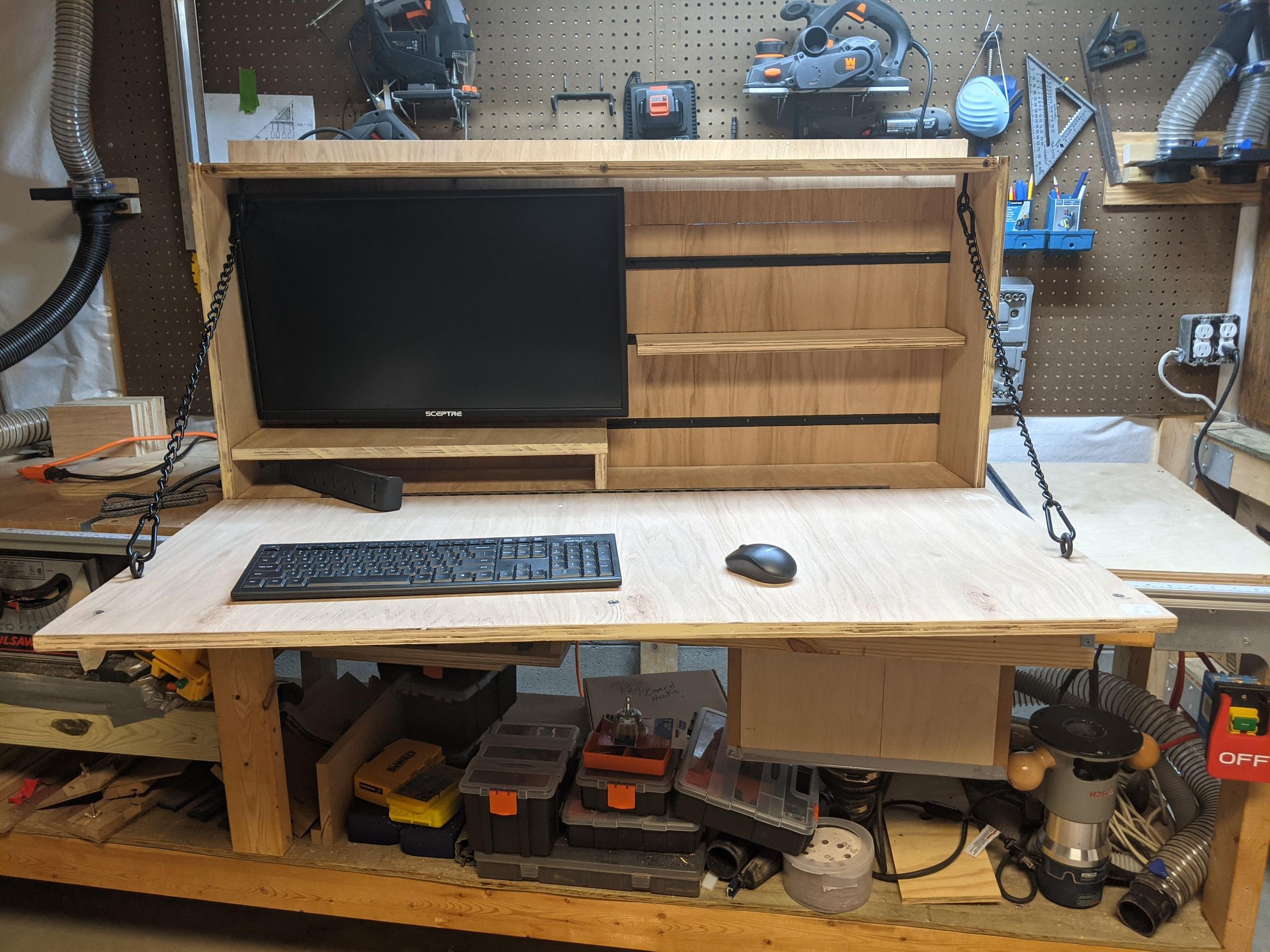 Wall Mounted Plywood Desk : 11 Steps (with Pictures) - Instructables