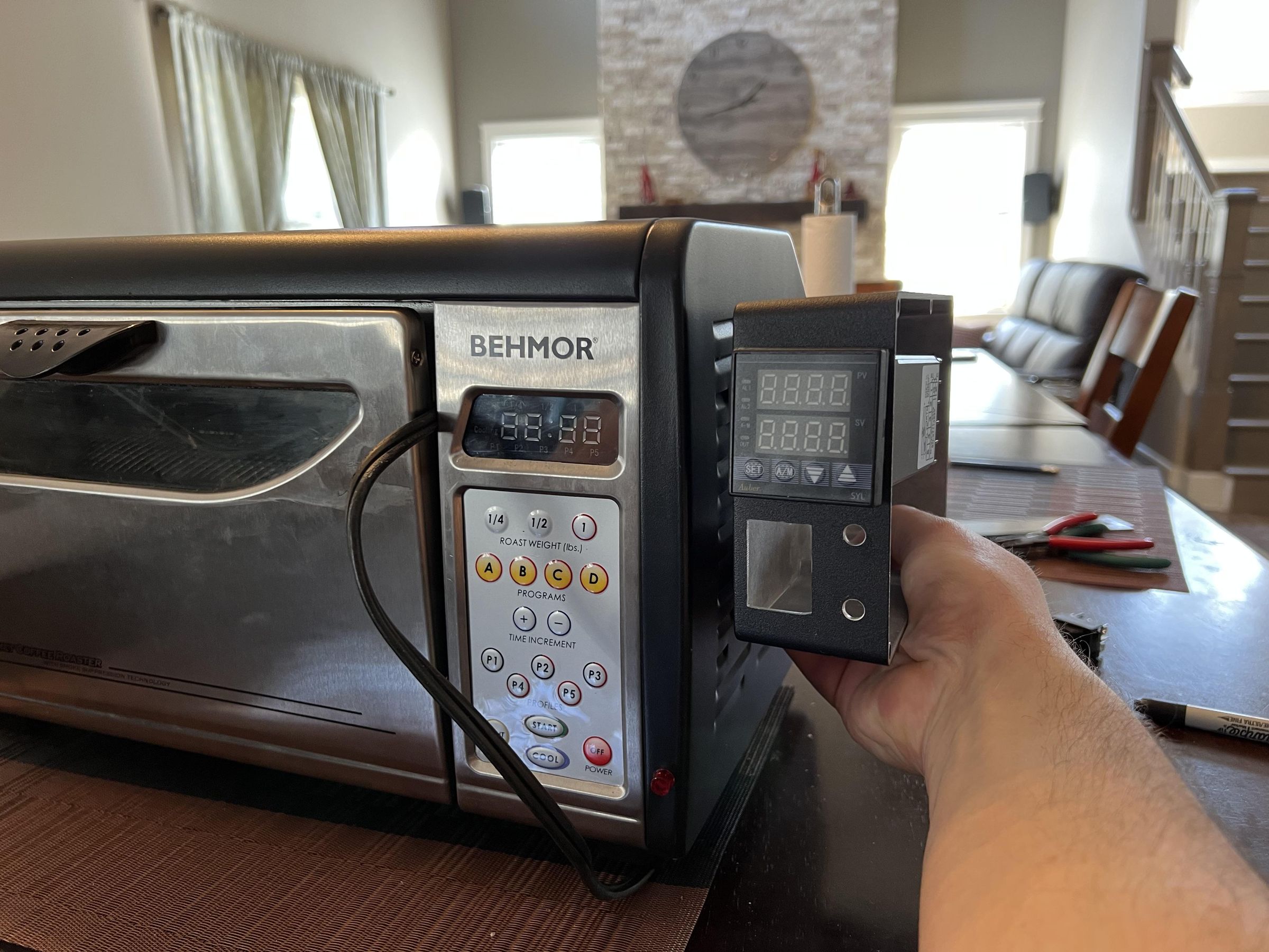 Behmor 1600 Coffee Roaster PID Temperature Controller : 7 Steps (with ...