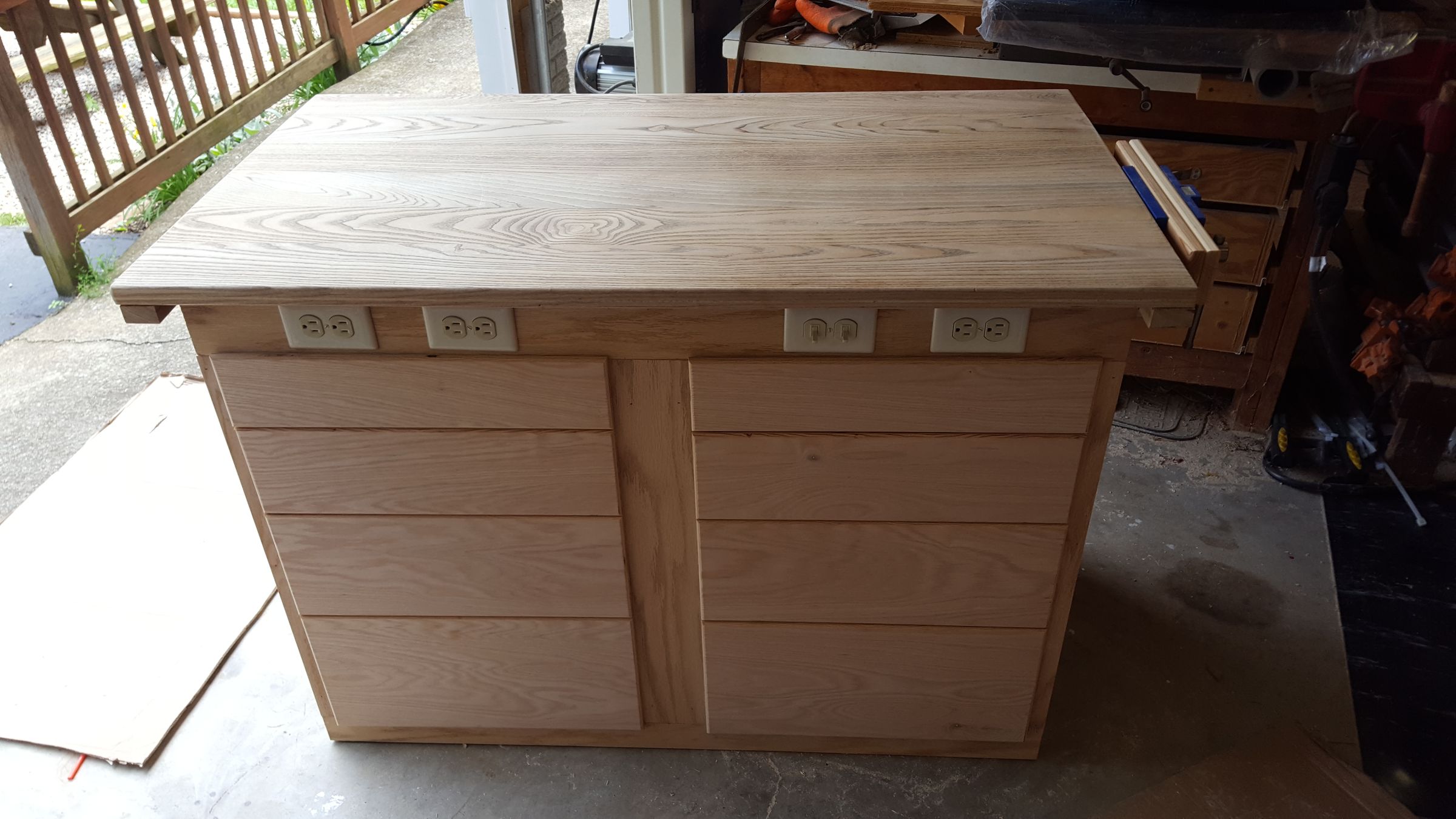Workbench With Drawers, Power, and Wood Vise : 15 Steps (with Pictures ...
