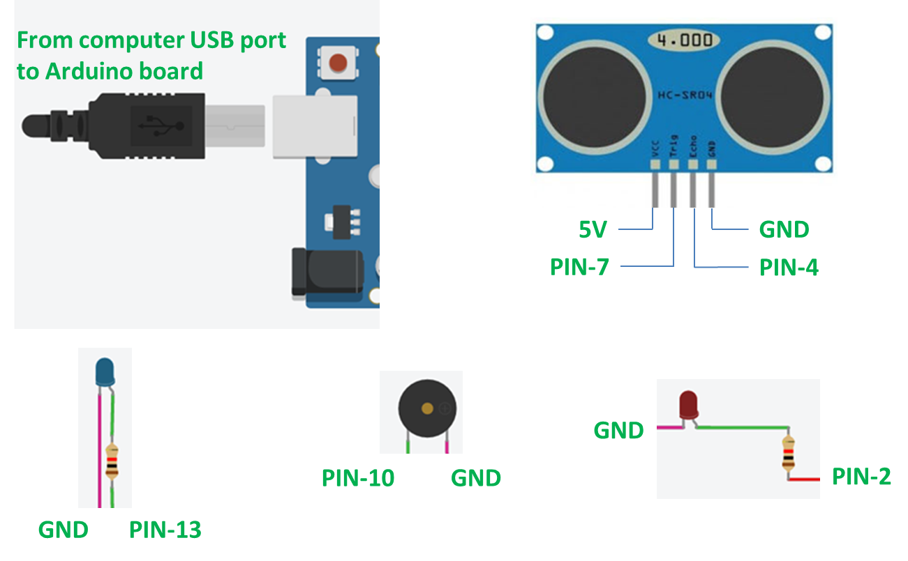 How to Make Arduino Based Collision Detection Warning System : 6 Steps ...
