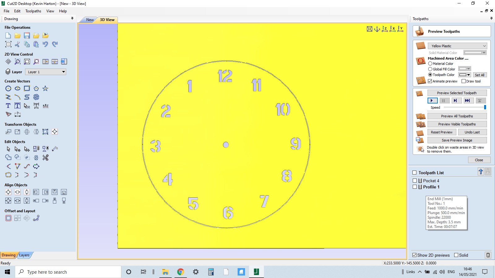 MDF and Acrylic Reverse Clock : 6 Steps (with Pictures) - Instructables