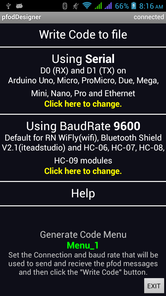 Code Generator for Custom Android/Arduino Menus to Switch Arduino ...