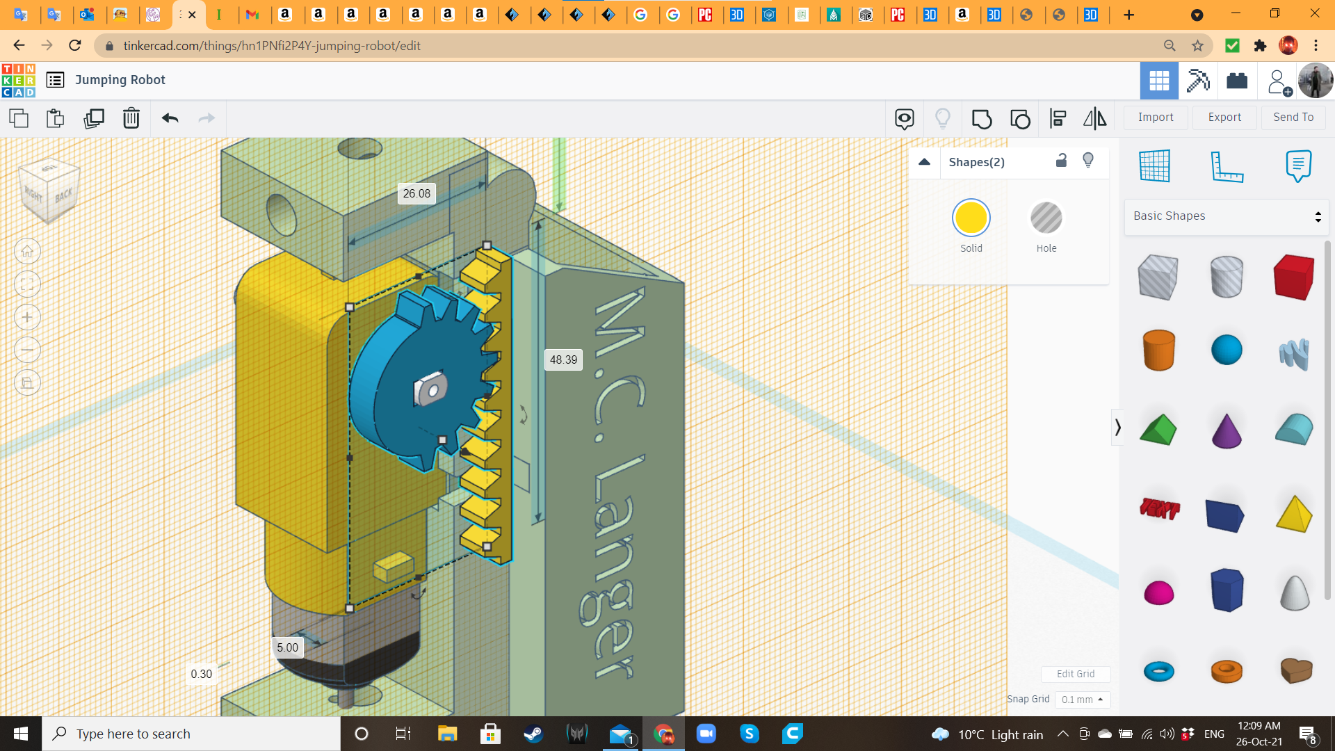Tinkercad Robotics for School: Gerbil, the Jumping Robot! : 18 Steps ...
