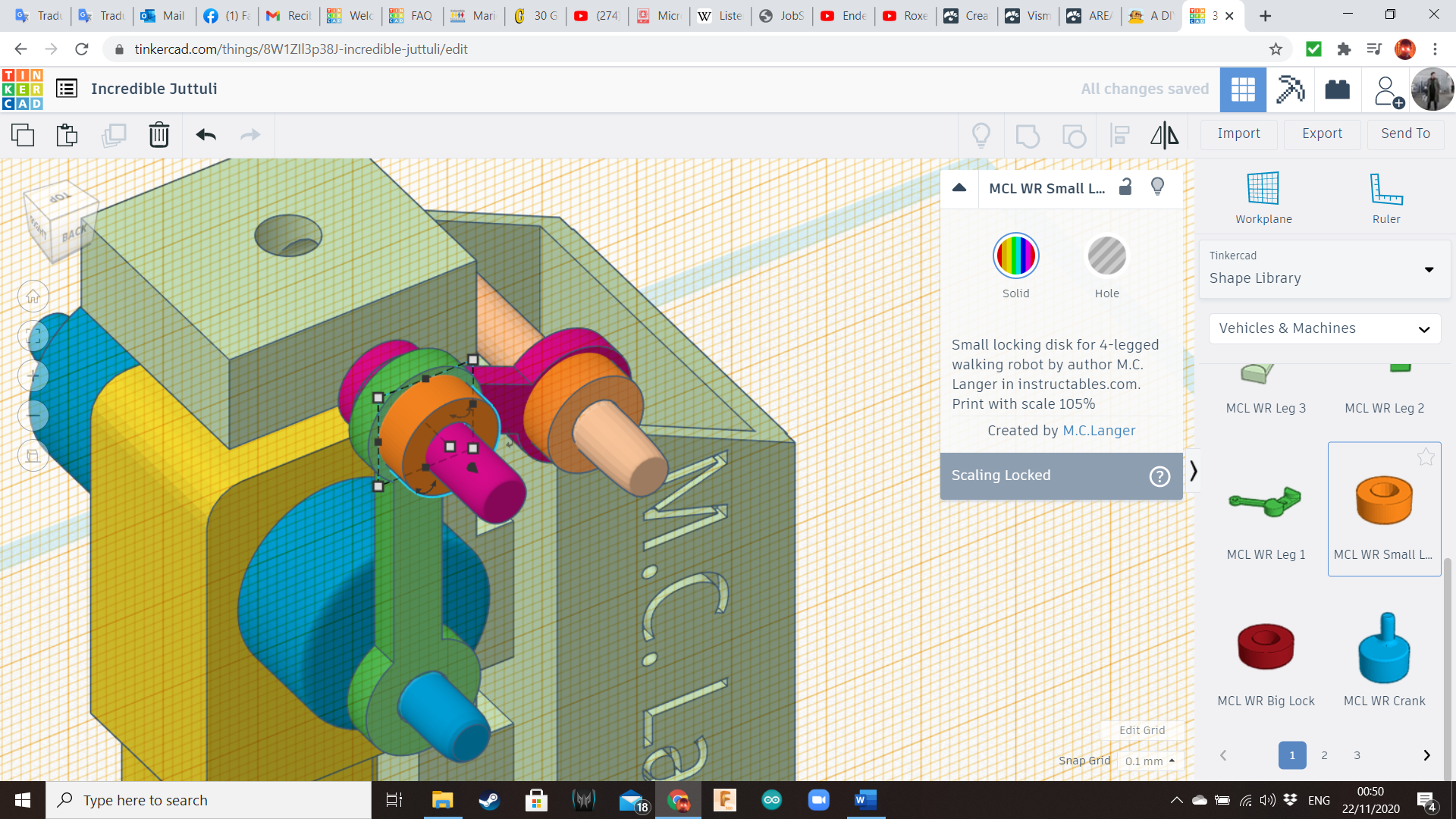 Tinkercad Robotics for School: Evil Zipline Robot! : 17 Steps (with ...