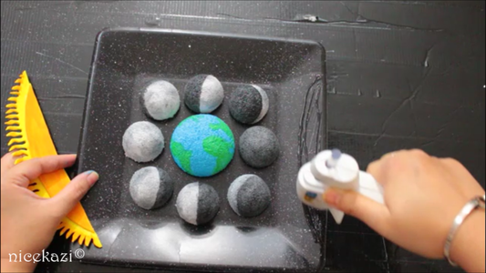 How to Make Moon Phases Project for School: Using Paper Plate and ...