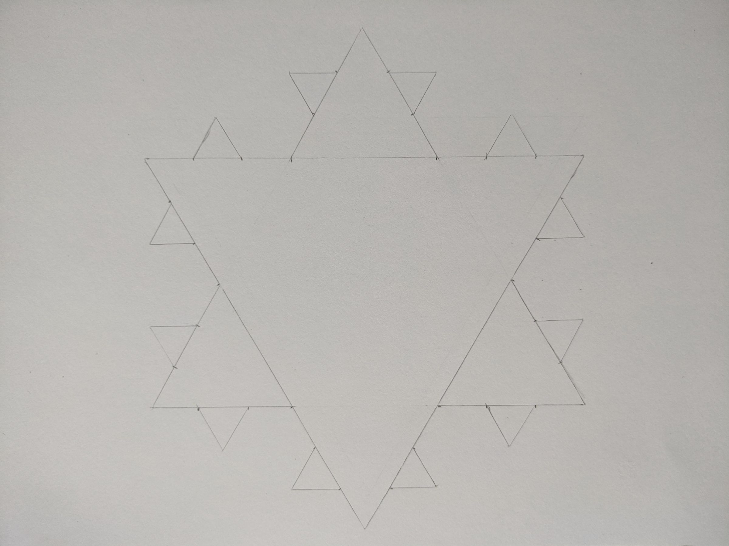 Drawing Koch Snowflake by Hand (Meditative Fractal Art) : 8 Steps (with ...