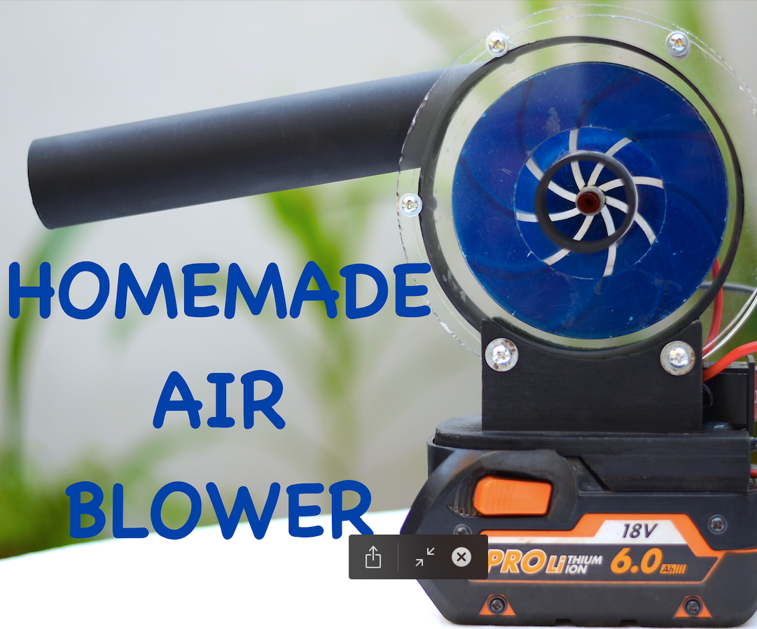 DIY Cordless Air Blower (Homemade Tools) : 10 Steps (with Pictures ...