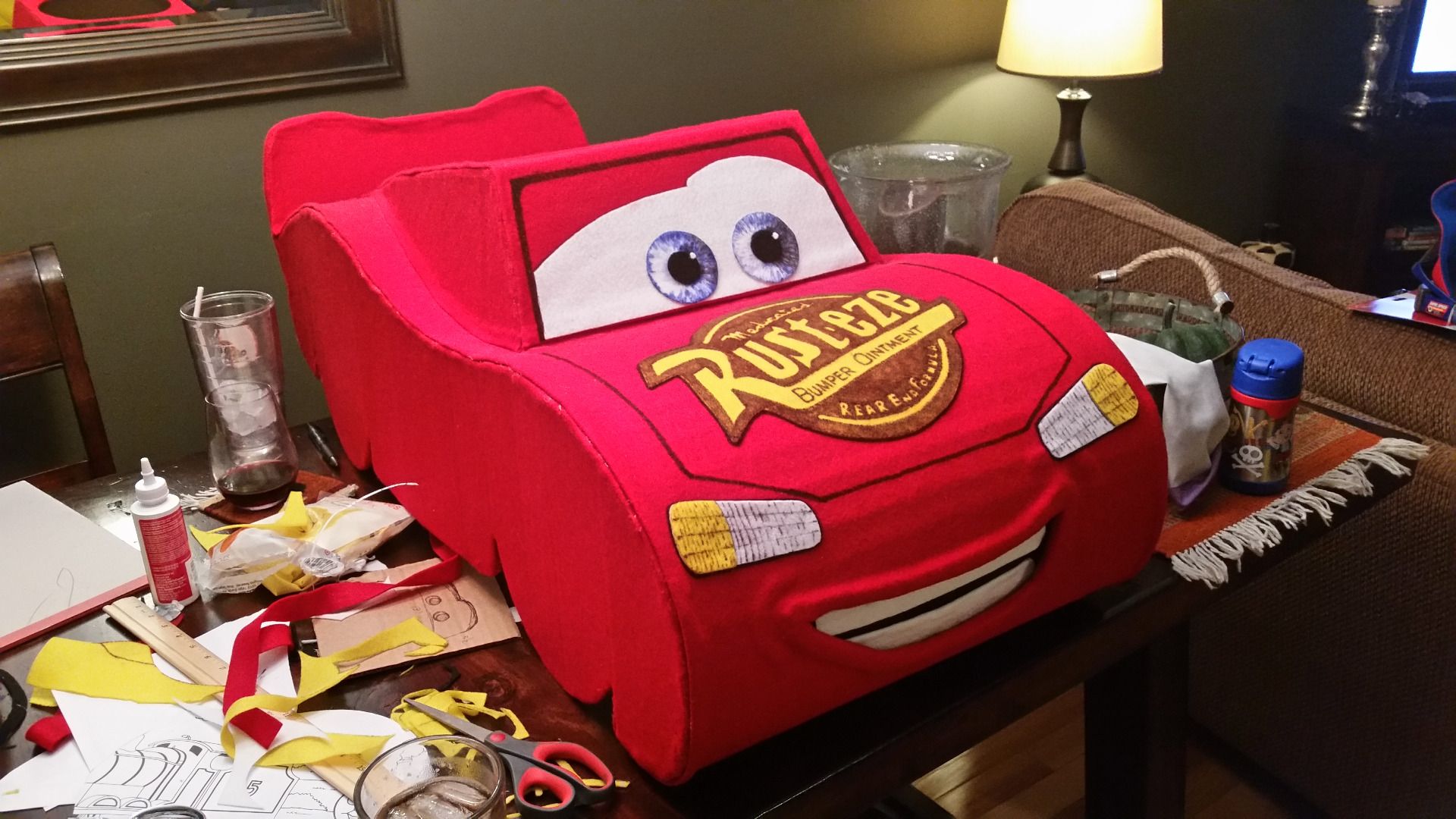 The "Amazing" Lightning McQueen Costume : 5 Steps (with Pictures ...