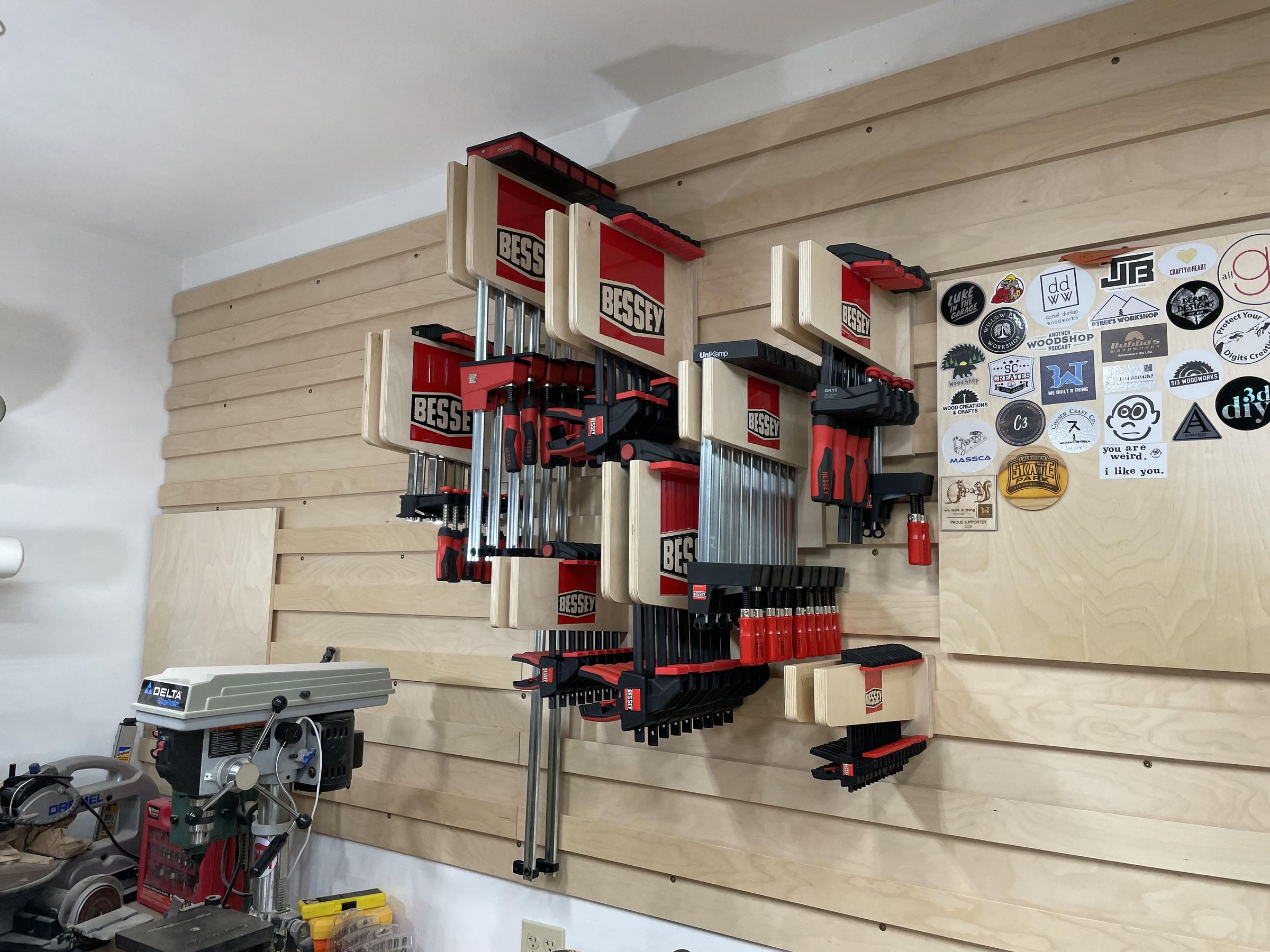 Bessey Clamp Racks With Epoxy Logos : 9 Steps (with Pictures ...