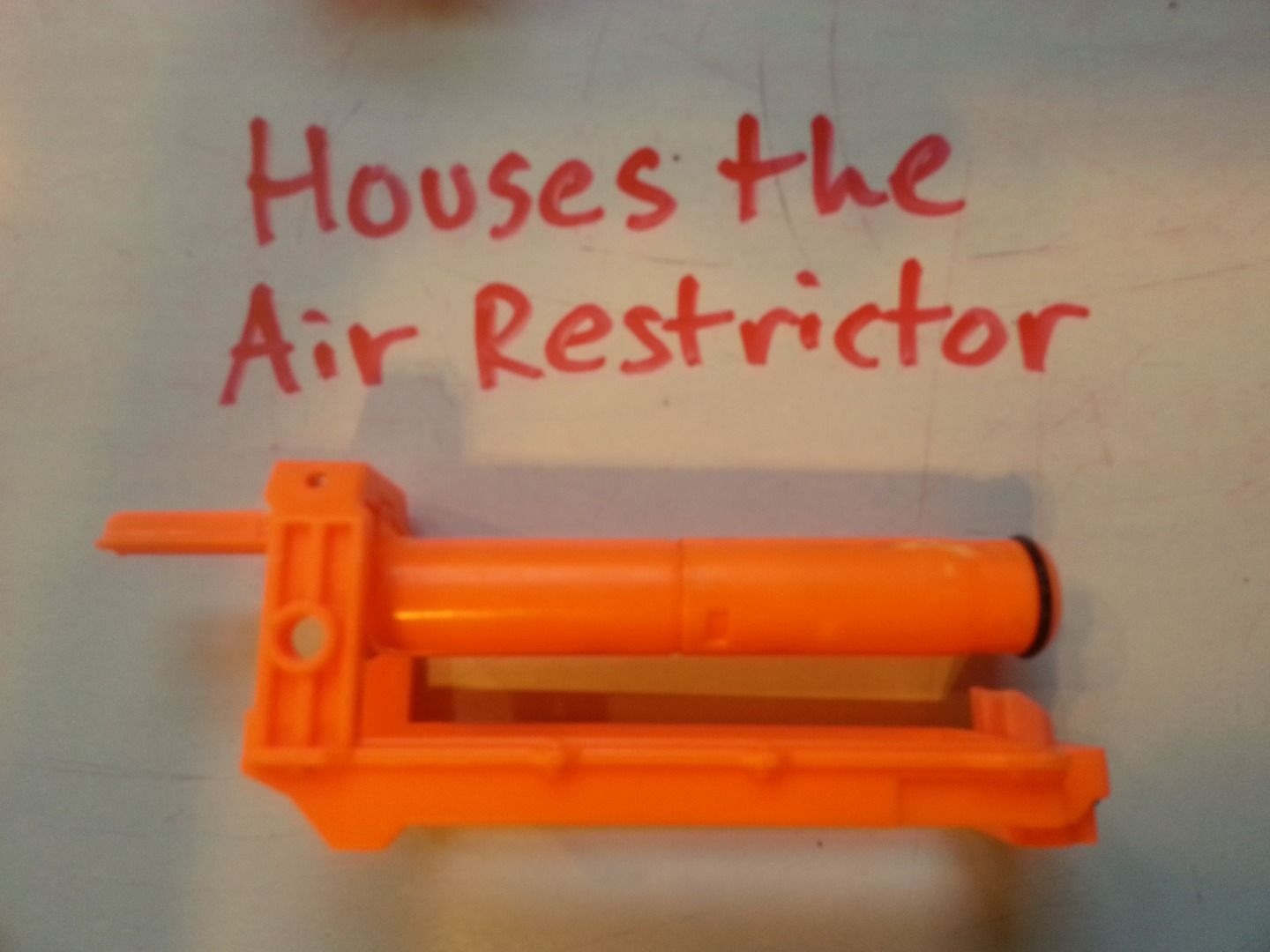 Nerf Retaliator Mod: Air Restrictor Removal and Barrel Extension : 8 ...