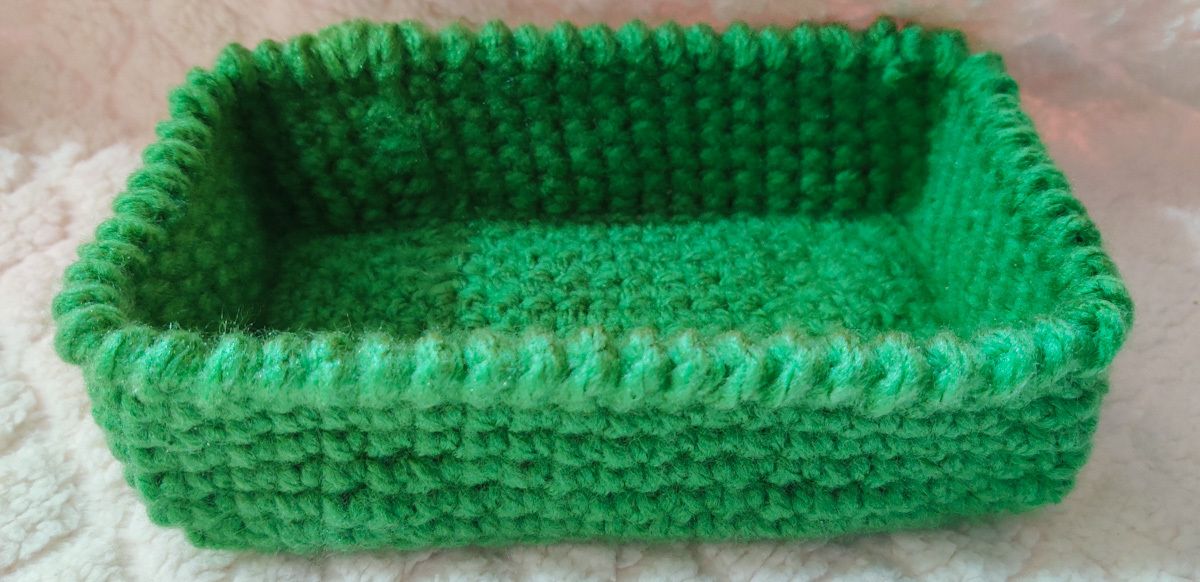 Make Your Own Rectangle Crochet Basket : 9 Steps (with Pictures ...